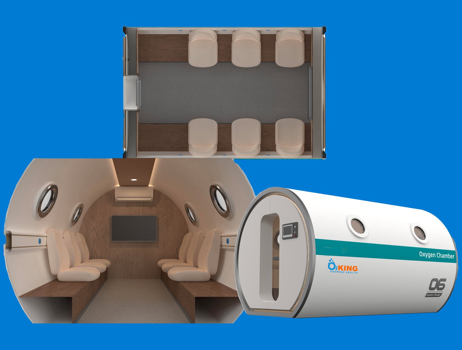 6-Seaters Hyperbaric Oxygen Chamber - o2king.com